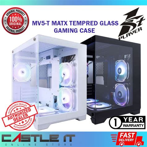 1st Player MV5-T / MV5 Micro-ATX MATX Double Side Tempered Glass ...