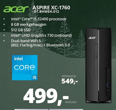 Acer aspire xc-1760 dt.bhweh.012 p aanbieding bij Paradigit