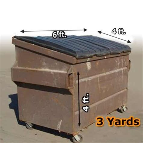 3 Yard Roll Off Dumpster