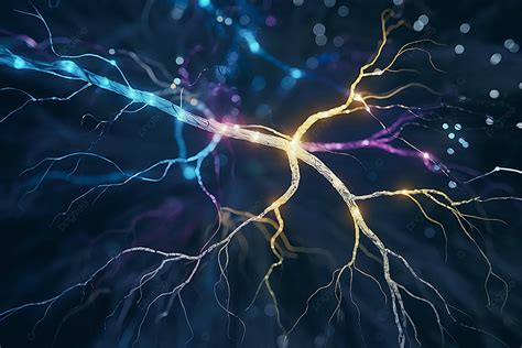 Abstract Human Mind With Glowing Neural Pathways And Bright Pulses