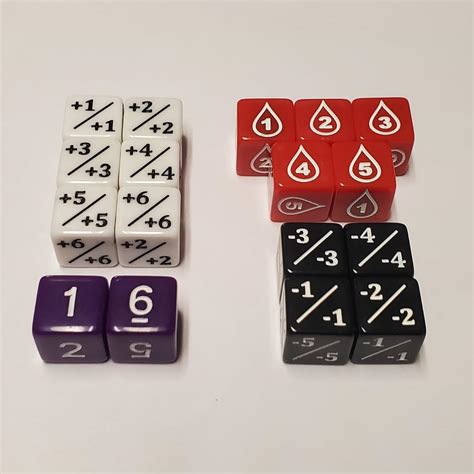 2pcg Dice Counter Set Compatible With Vs System 17 Unique Counters Positive