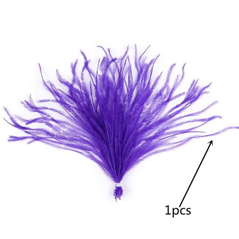 Badu Bg 1 пакет щраусови пера боядисани с нишки цветни 10 15 15 18 Cm пухкави пера за дрехи