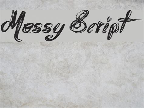 Messy Script Font FFonts Net