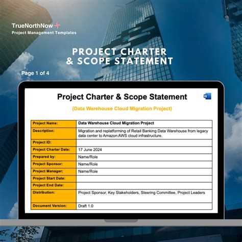 Project Charter Scope Statement Governance Etsy