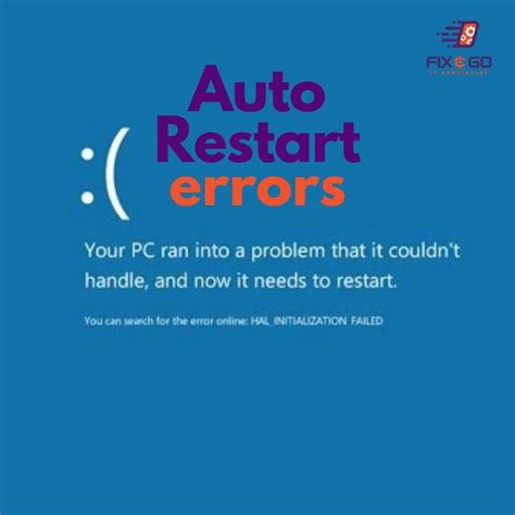 Auto Restart Errors • Fix And Go It Specialist