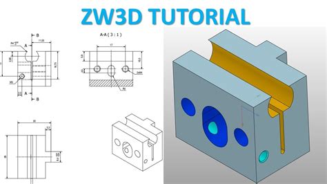 zw3d tutorial 16 3d modeling basic design beginners youtube