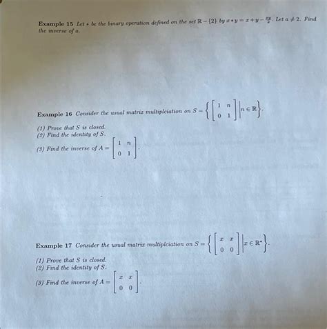 Solved Example 15 Let Be The Binary Operation Defined On