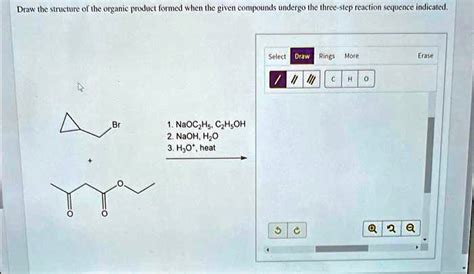 Solved Draw The Structure Of The Organic Product Formed When The Given Compounds Undergo The