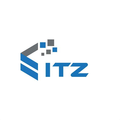 diseño de logotipo de letra itz sobre fondo blanco concepto de logotipo de letra de iniciales