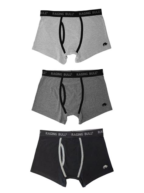 Black Raging Bull Cotton Boxers 3 Pack Debenhams