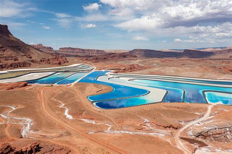 Evaporation Ponds At A Potash Mine Using License Image 13845070 Lookphotos