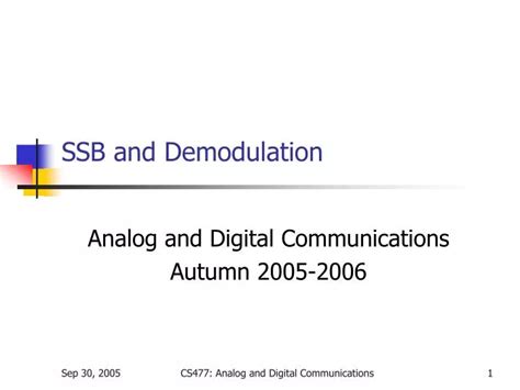 Ppt Ssb And Demodulation Powerpoint Presentation Free Download Id 4221379