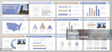 다목적 프레 젠 테이 션 템플릿 슬라이드 그래프와 차트에 대 한 갈색 및 파랑 요소를 설정 합니다 전단지 기업 보고서 마케팅 광고 연례 보고서 책 표지 디자인 0명에 대한