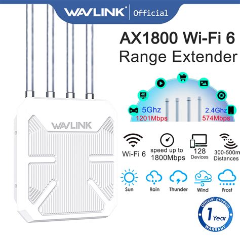 Wavlink High Power Long Range Outdoor Wifi Ax M Weatherproof Wireless Wifi Extender Ap