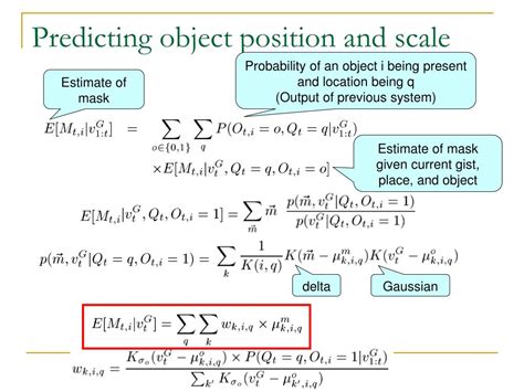 Ppt Context Based Vision System For Place And Object Recognition