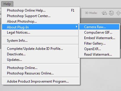 Solved CS No Camera Raw Plugin Filter Adobe Product Community