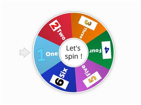 Number 1 6 Random Wheel