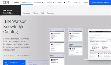 Ibm Watson Knowledge Catalog — Ai Tools Catalog