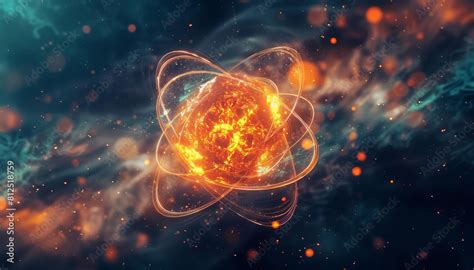 Showcase A Theoretical Model Of An Atom With A Nucleus At Its Center