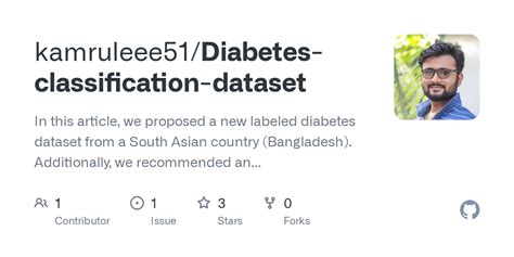 Github Kamruleee Diabetes Classification Dataset In This Article We Proposed A New Labeled