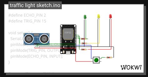 Traffic Light O Wokwi Esp32 Stm32 Arduino Simulator