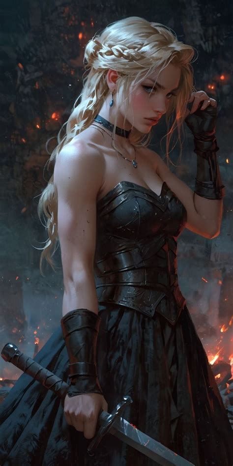 A Blonde Haired Princess Renowned For Her Combat Prowess En Guerreros Mujeres Gladiadores