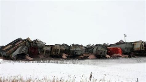 Train Derails In Western Man Cbc News