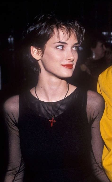 Winona Ryder 90s 80s Winona Ryder Short Hair Styles Winona