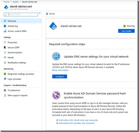 Join An Azure Vm To Azure Active Directory Domain Services 4sysops