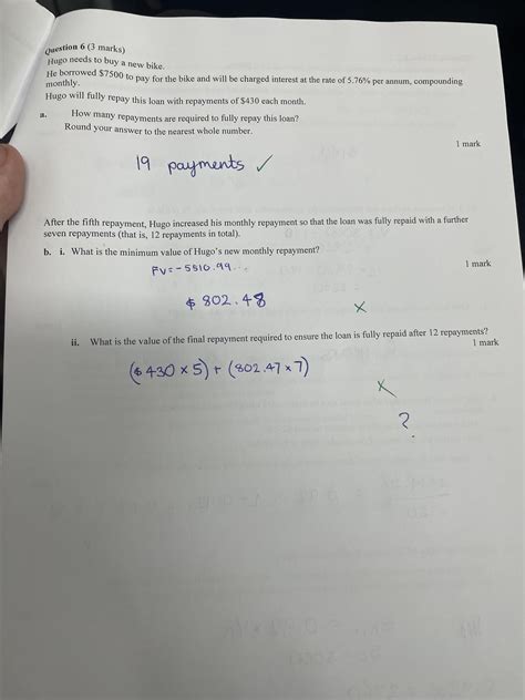 Need Help With A Financial Maths Question For Year 12 Using Ti Nspire