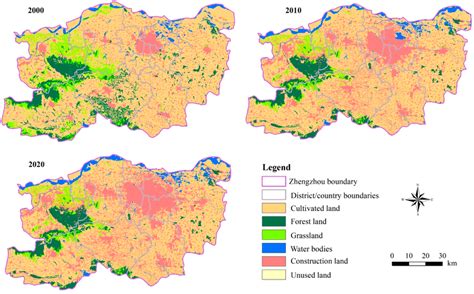 Land Use Data Set 2000 2010 And 2020 For Zhengzhou Download