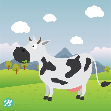 젓소 일러스트 Ai 무료다운로드 Milk Cow Illustration 어반브러시