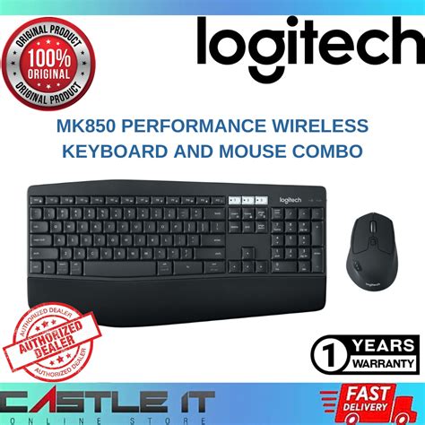 Logitech Mk850 Performance Wireless Keyboard And Mouse Combo Bluetooth Ergonomic Design 920