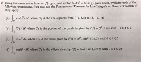 Solved Using The Same Scalar Function F X Y Z And Chegg Com