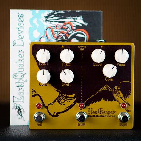 Earthquaker Devices Hoof Reaper Dual Fuzz With Octave Up V2 New 855755007206