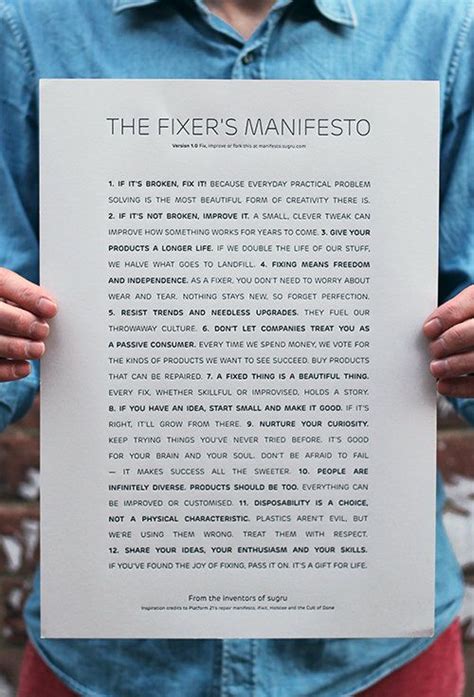 17 Best Design Manifesto Examples Images On Pinterest Graphics Infographic And Brand Manifesto