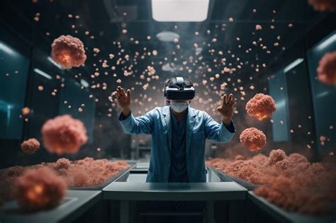 Premium Ai Image Hopeful Healing Virtual Reality Teleoncology Chemotherapy Simulation
