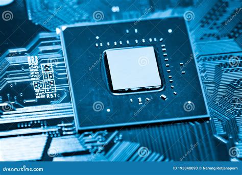 Abstract Close Up Of Mainboard Electronic Background Logic Board Cpu