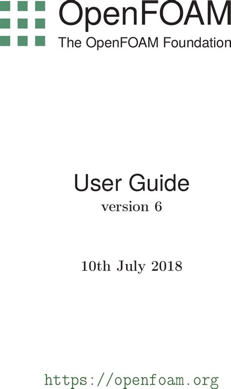 openfoam user guide version 6 open foamuser guide v6