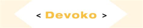 Devoko Logo On Hexagonal Background