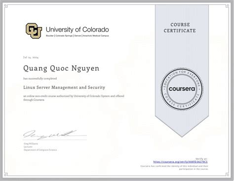 completed linux server management and security course quang nguyen