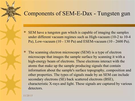 Scanning Electron Microscope Energy Dispersive X Ray Microanalysis