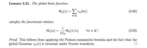 Number Theory Functional Equation For Adelic Theta Function