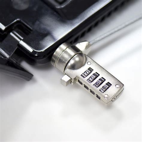 LAPTOP SECURITY LOCK NOTEBOOK PASSWORD SAFTY CHIN CABLE AxGear Ca