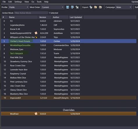 Certain Mods Not Appearing Rbaldursgate3