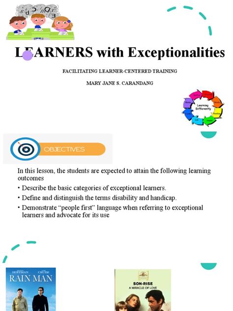 Learners With Exceptionalities Pdf Disability Intellectual Tedness