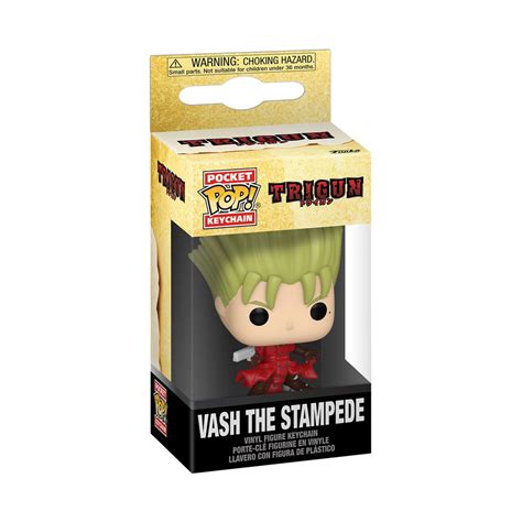 Trigun Vash The Stampede Funko Pocket Pop Key Chain
