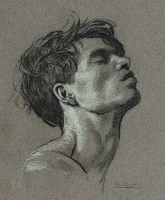 Classical Male Nude Figure Drawing Framed Ron Griswold 425356140