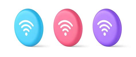 Premium Vector Wi Fi Internet Connection Button High Speed Wireless