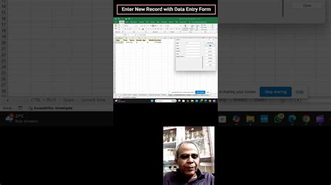 Excel Data Entry Form Shortcut Fast Record Entry With Alt D O Excel Exceltips